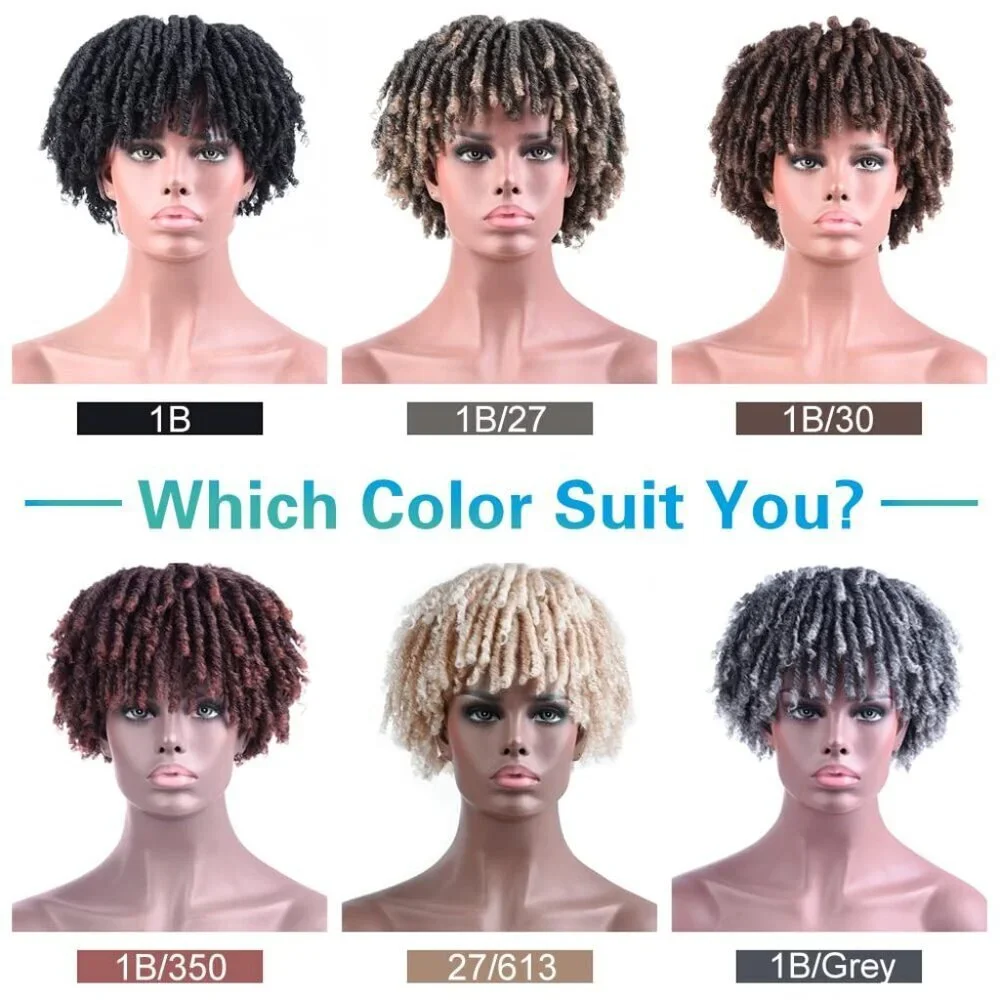 Other | Dreadlock Hair Topper Synthetic 6 Inch Half Wig Clips Braided ...